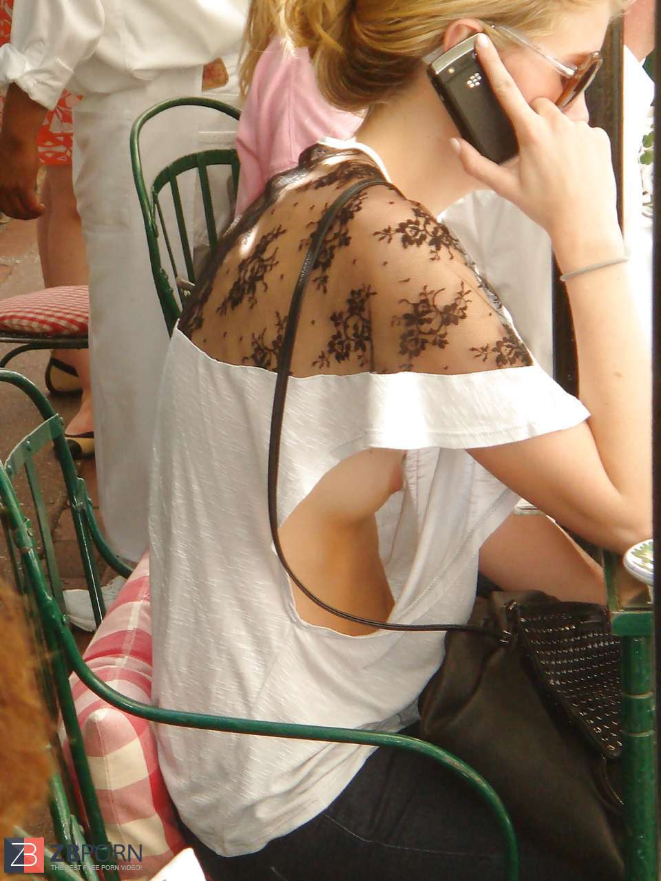 The Hottest Downblouse Down Half Shirt Nip Slide Nipple Glide Zb Porn